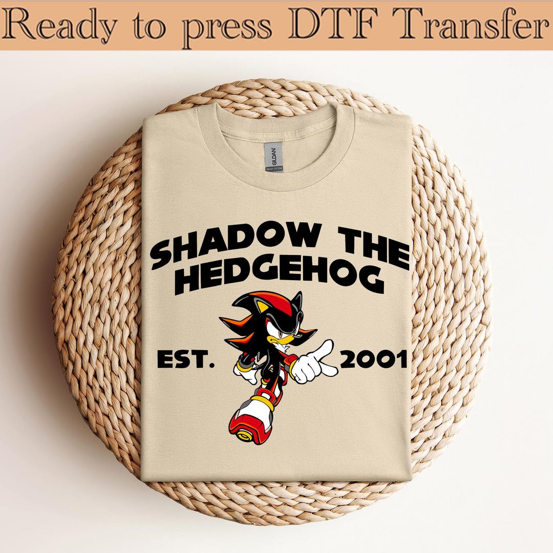 Hedgehog Shadow Dtf - Speedster Energy, Japanese Anime Hero, Gaming ...