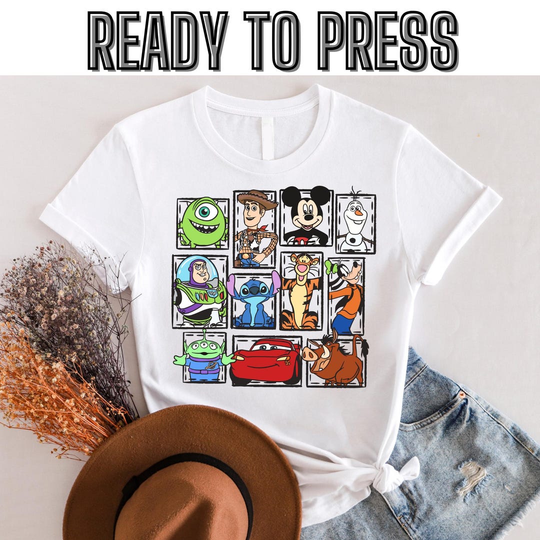 Vintage Meet Me at Pixar Pier Disney Characters Shirt,disneyland Pixar ...