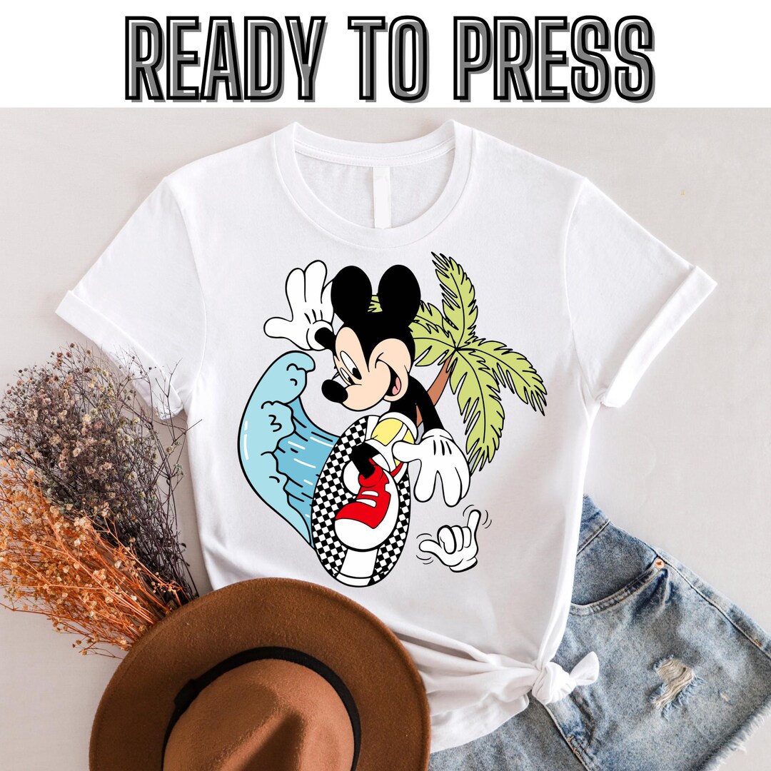 Mickey Surf Dtf, Disney Surfing Dtf, Disney Dtf, Holiday Mickey Dtf ...