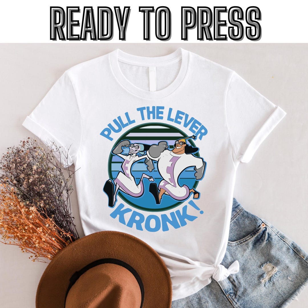 Retro 90s Yzma and Kronk Pull the Lever Dtf, Disney the Emperor's New ...
