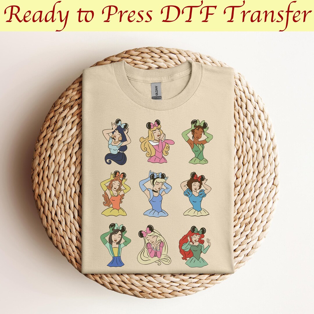 Disney Princess Dtf, Disney Princess Squad Dtf, Disney Girl Trip ...