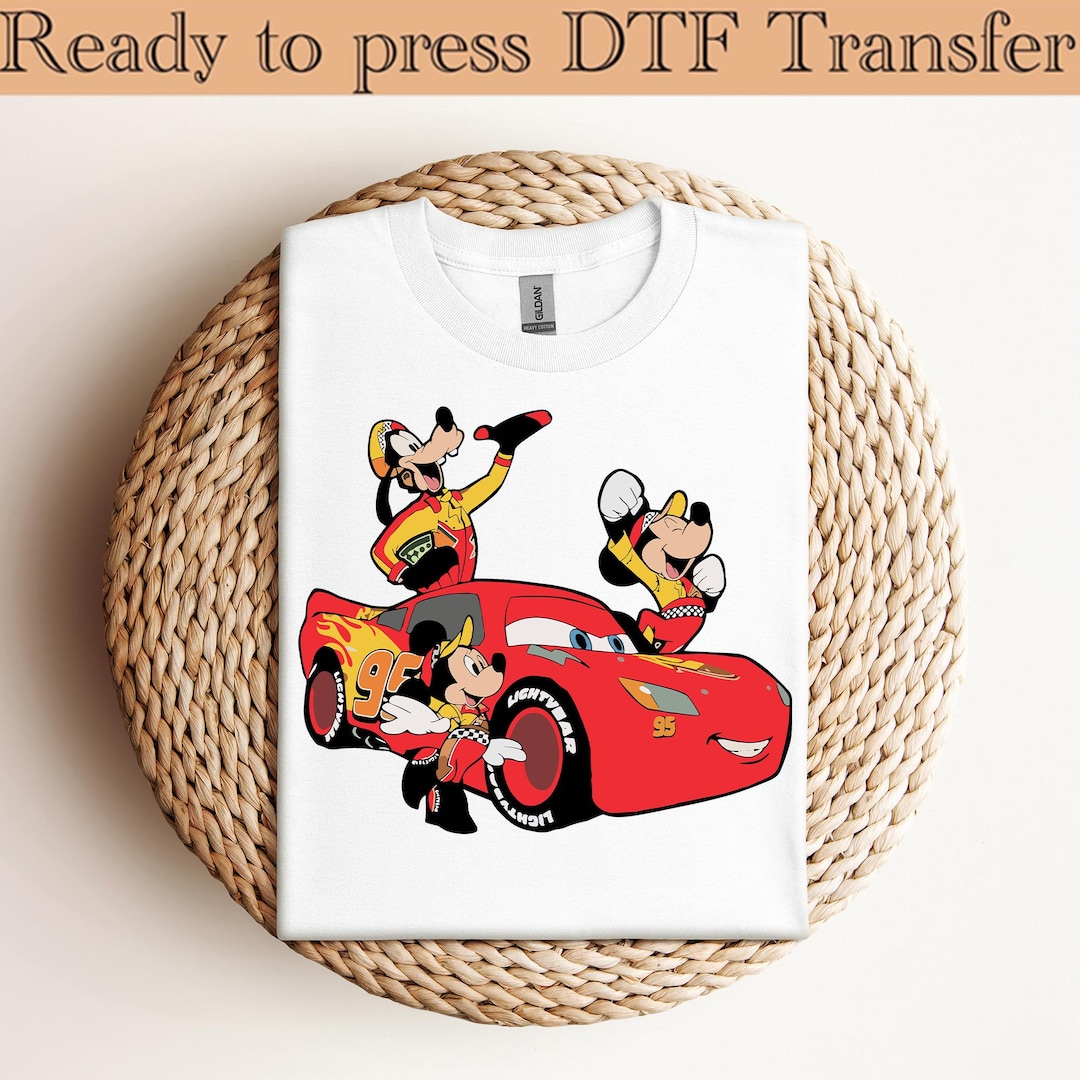 Disney Cars Dtf, Lightning Mcqueen Dtf, Disneyland Tow Mater Dtf ...