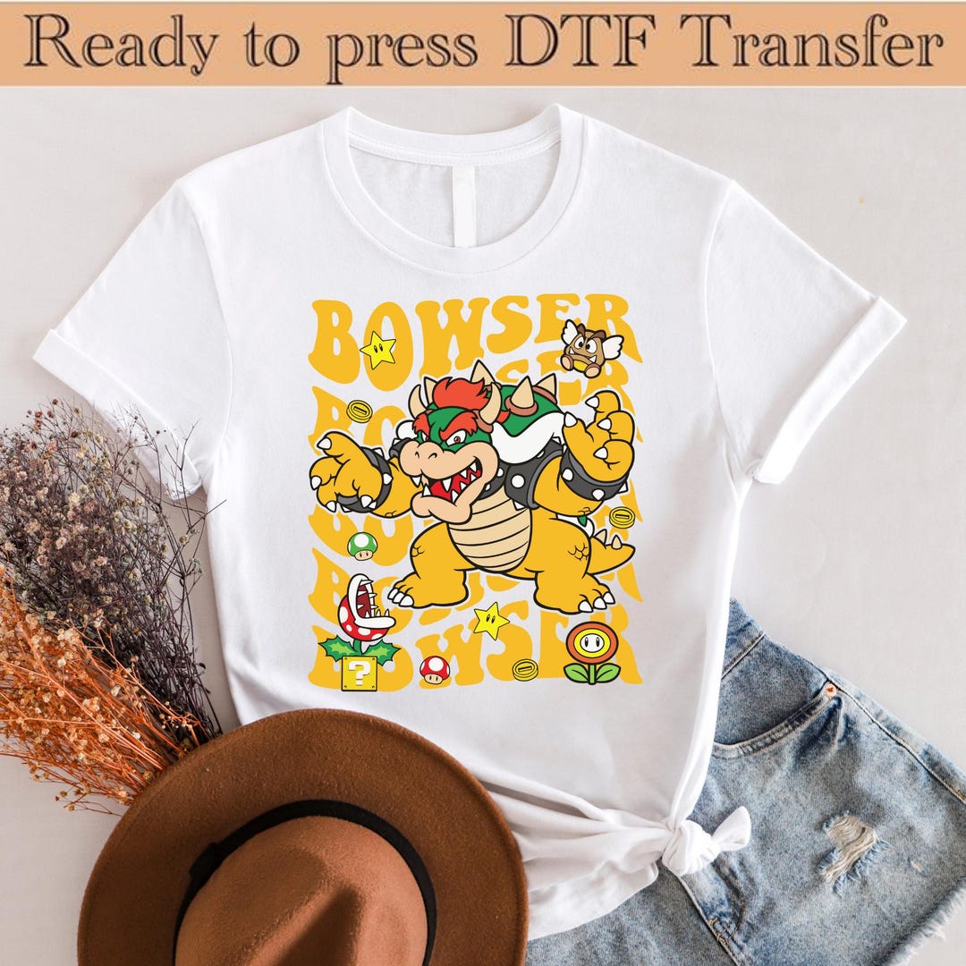 Return to Mario Floral Dtf, the Super Mario Bros Movie, Main Street USA ...