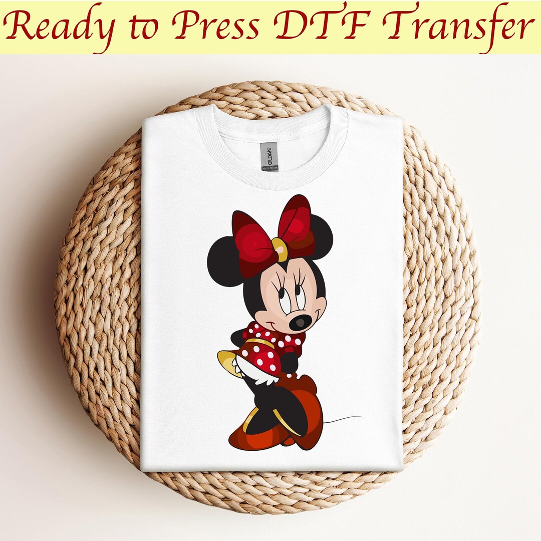Minnie Classic Dtf, Retro Minnie Dtf, Minnie Mouse Dtf, Checkered ...