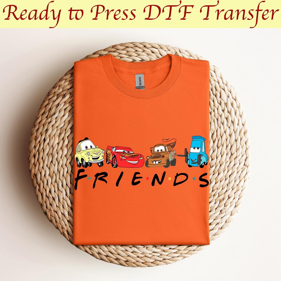 Pixar Cars Friends Dtf, Mcqueen and Friends Dtf, Disney Cars Dtf ...