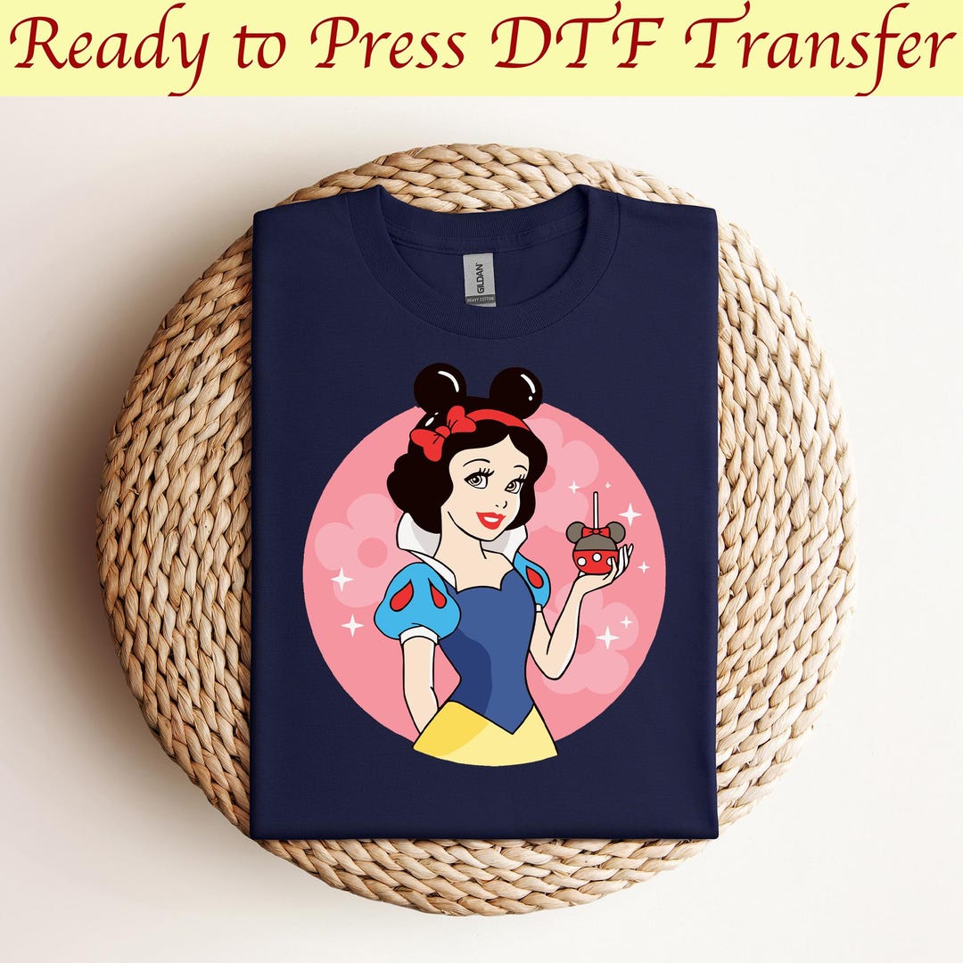 Snow White Dtf, Princess Snow White Dtf, Disney Princess Tee, Princess ...