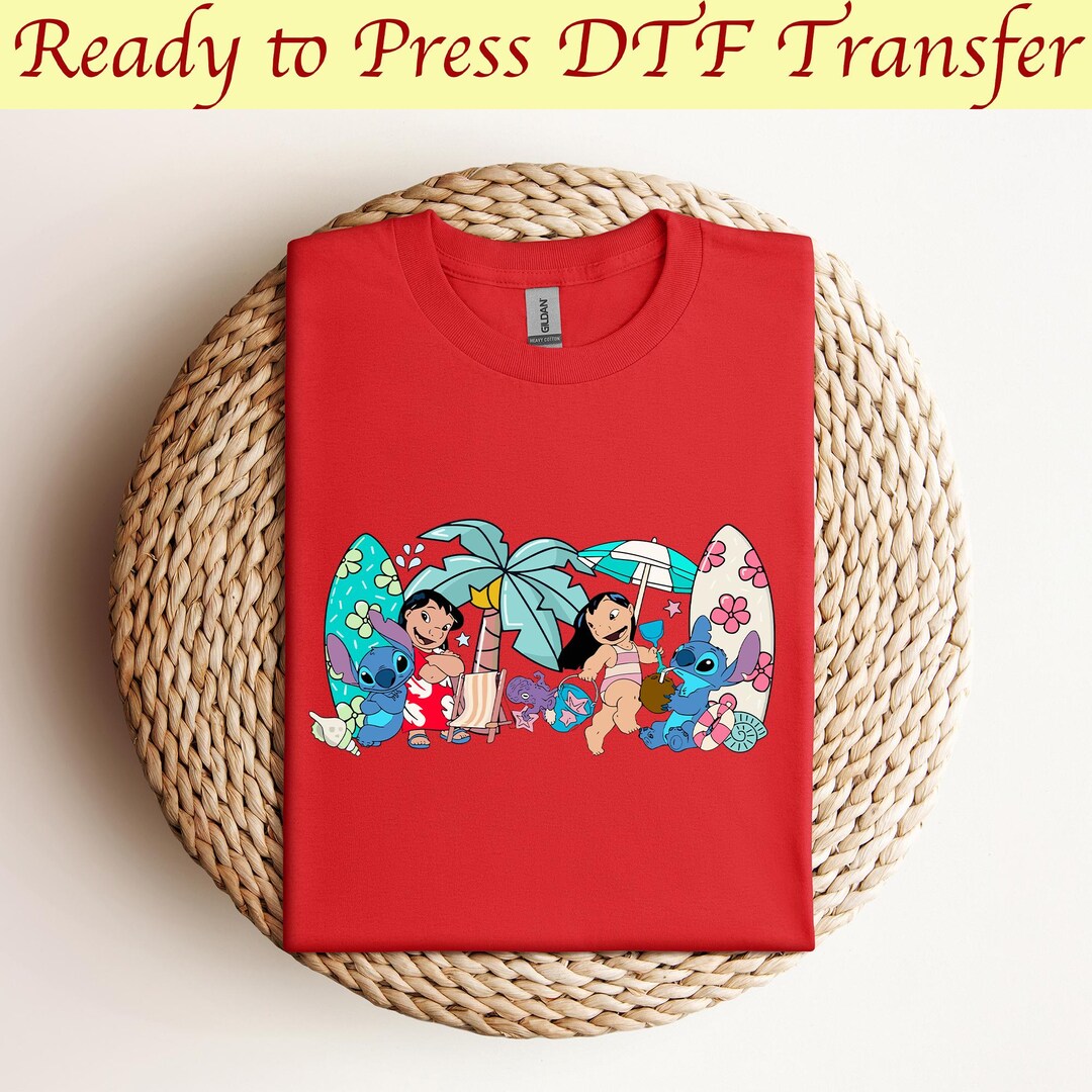 Lilo and Stitch Summer Dtf, Funny Stitch Dtf, Lilo and Stitch, Disney ...