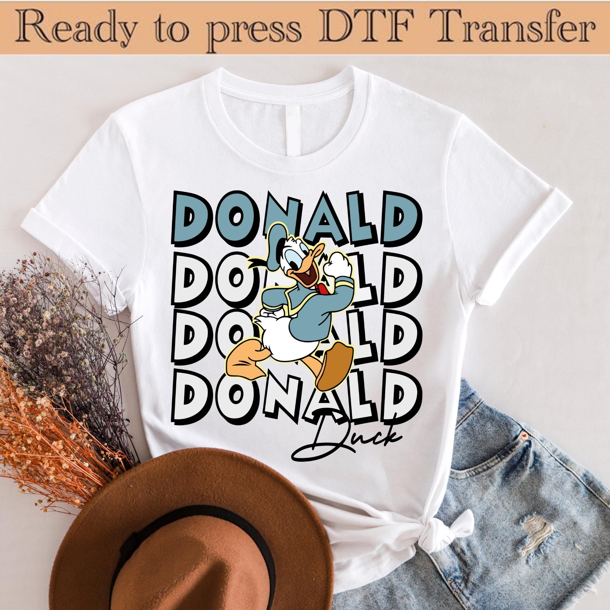 Donald Duck Dtf, Disney Dtf, Donald Duck Dtf, Disneyland Dtf, Donald ...