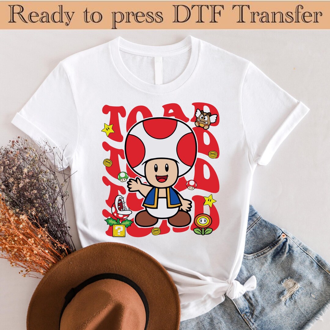 Super Mario All Character Dtf,super Mario Dtf,princess Peach Dtf,toad ...