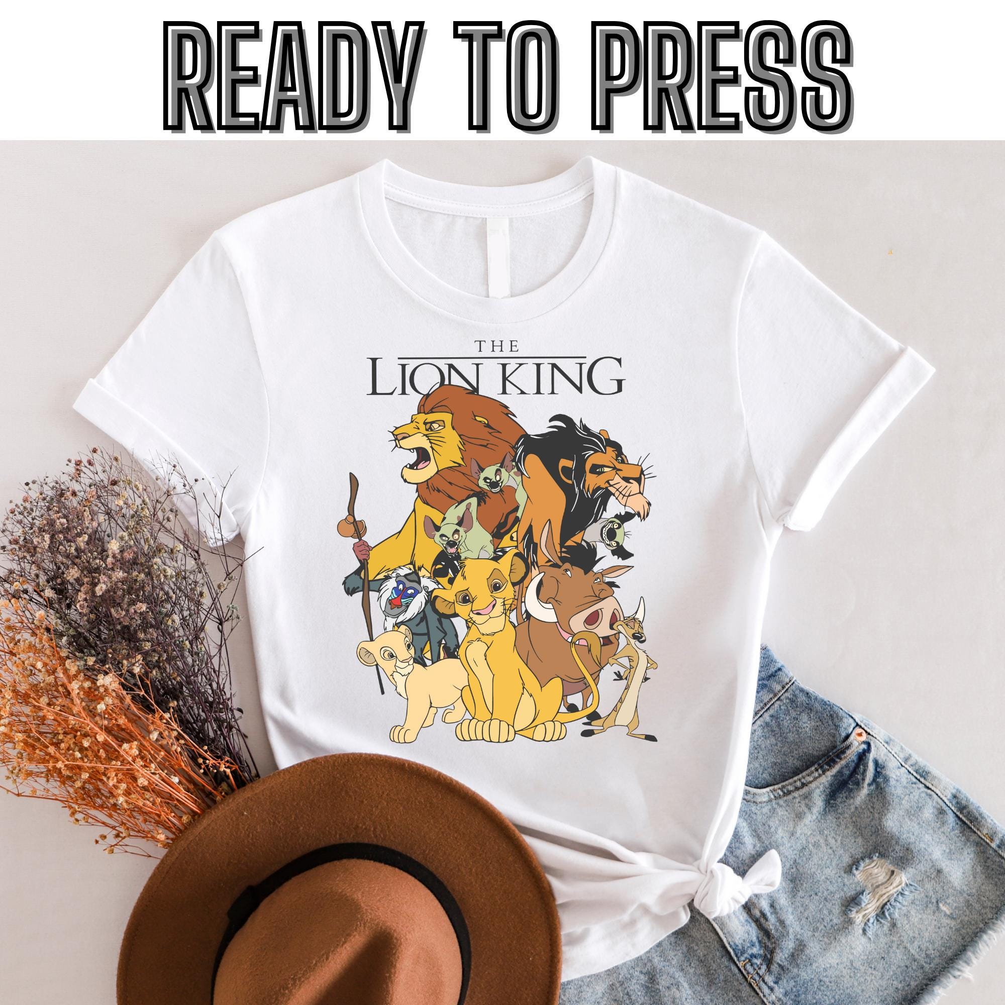 Vintage Floral Lion King Dtf, Timon and Pumbaa Dtf, Floral Disney Dtf ...