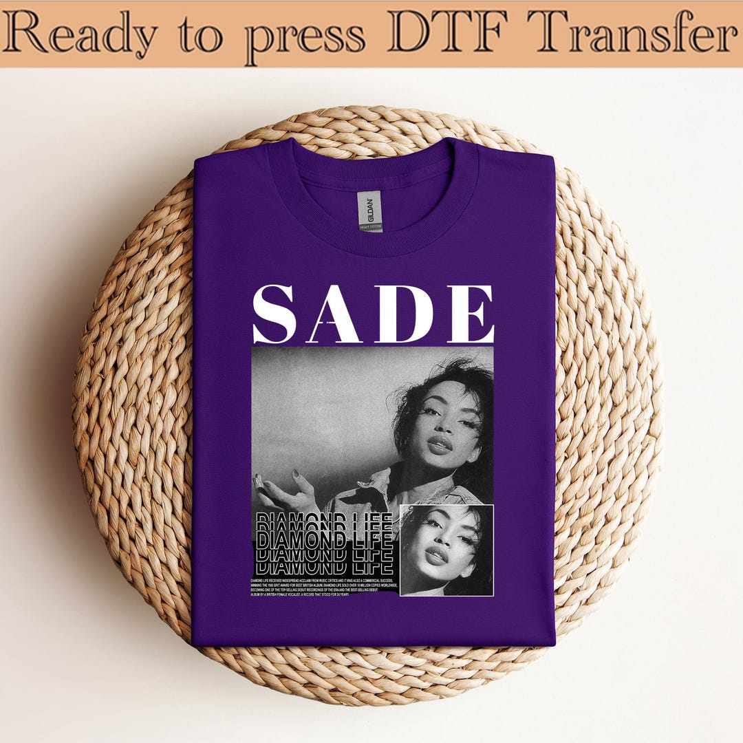 Vintage Sade Dtf, 90s Sade Music Dtf, Funny Sade 2024 Dtf ,men Women ...