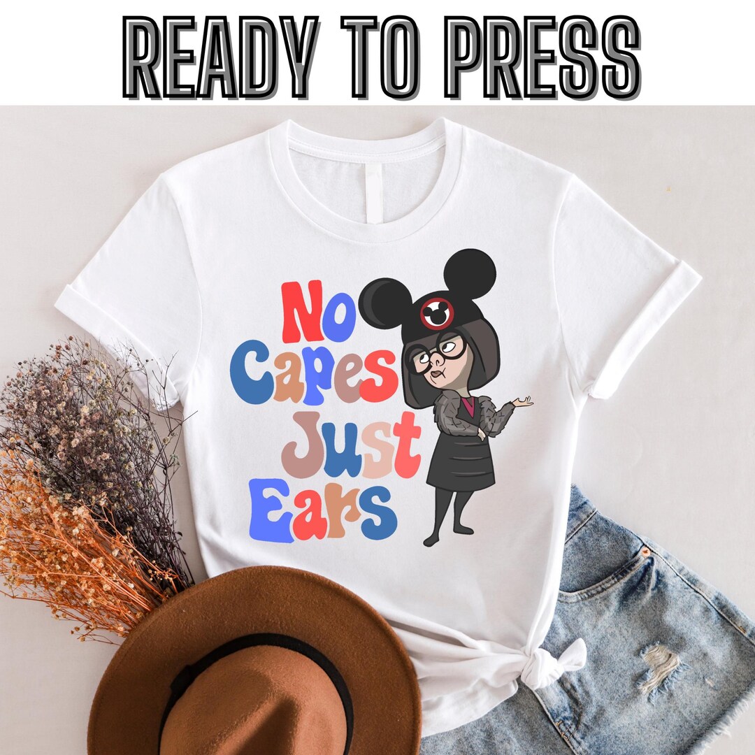 Vintage Disney Edna Mode No Capes Just Ears Dtf, Retro the Incredibles ...