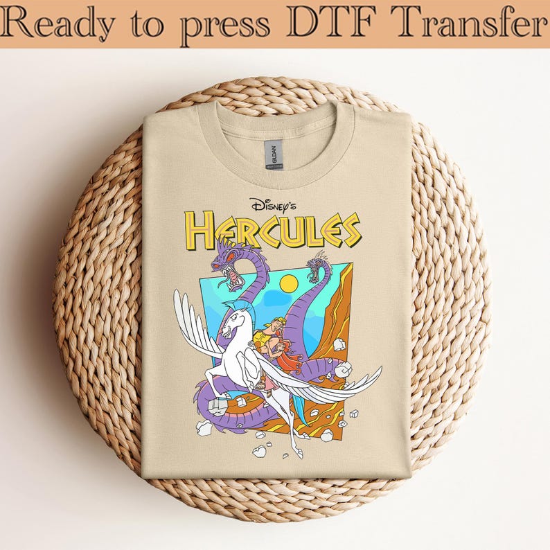 Disney Hercules Megara Hades Dtf, Vintage Hercules Dtf, Comfort Colors ...