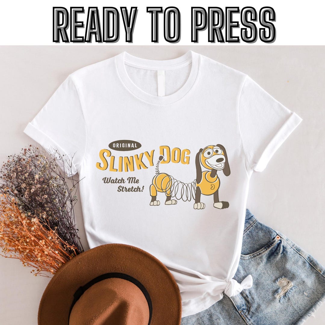 Disney Pixar Toy Story Slinky Dog Retro DTF Transfer,toy Story Slinky ...