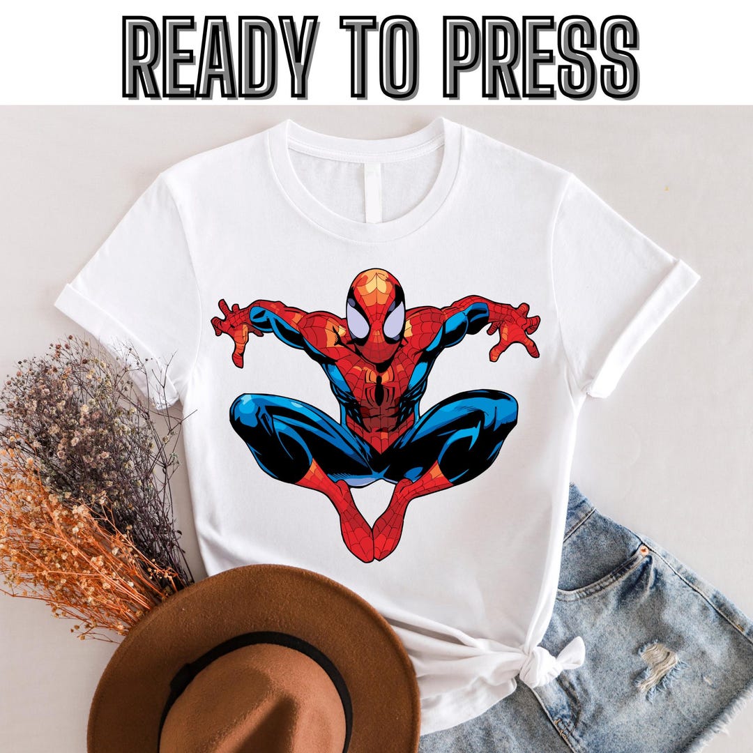 Spiderman DTF Transfer, Superhero Dtf, Spiderman DTF, Hero Transfer ...