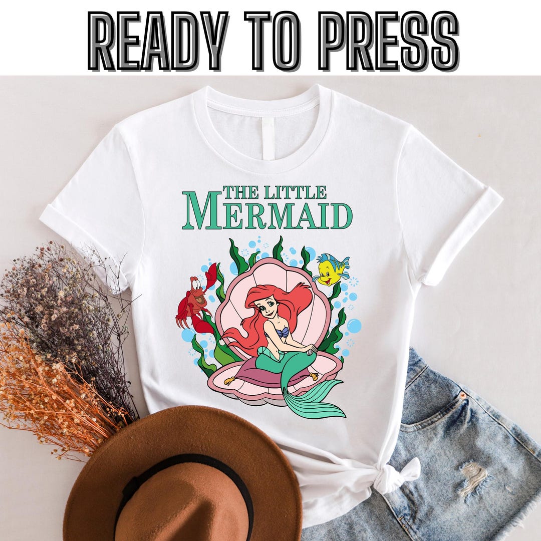 The Little Mermaid Shirt,disney T-shirt, Women's Little Mermaid Ariel ...
