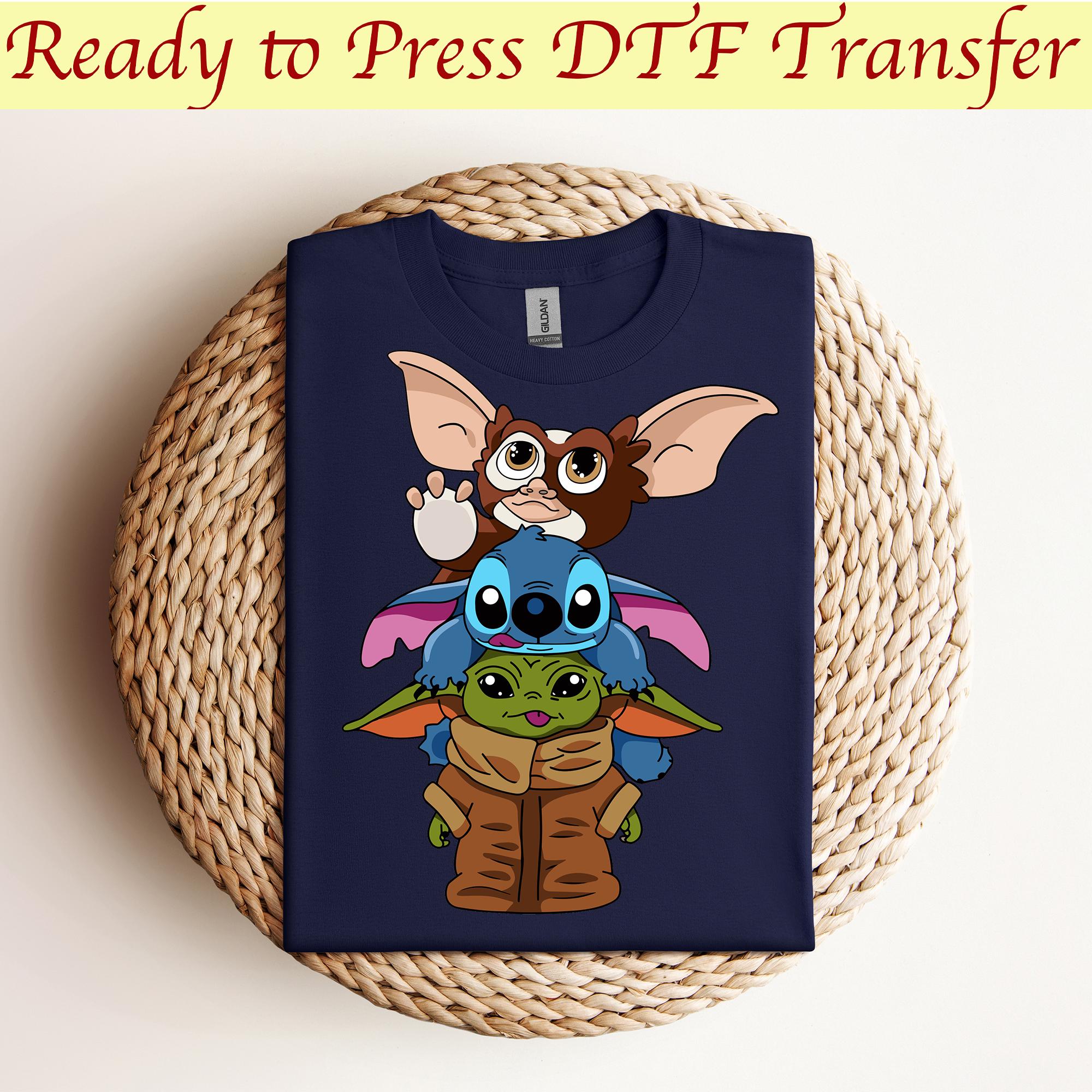Gremlins, Baby Yoda, Stitch, Disney Friends Dtf,star Wars Dtf, Disney ...