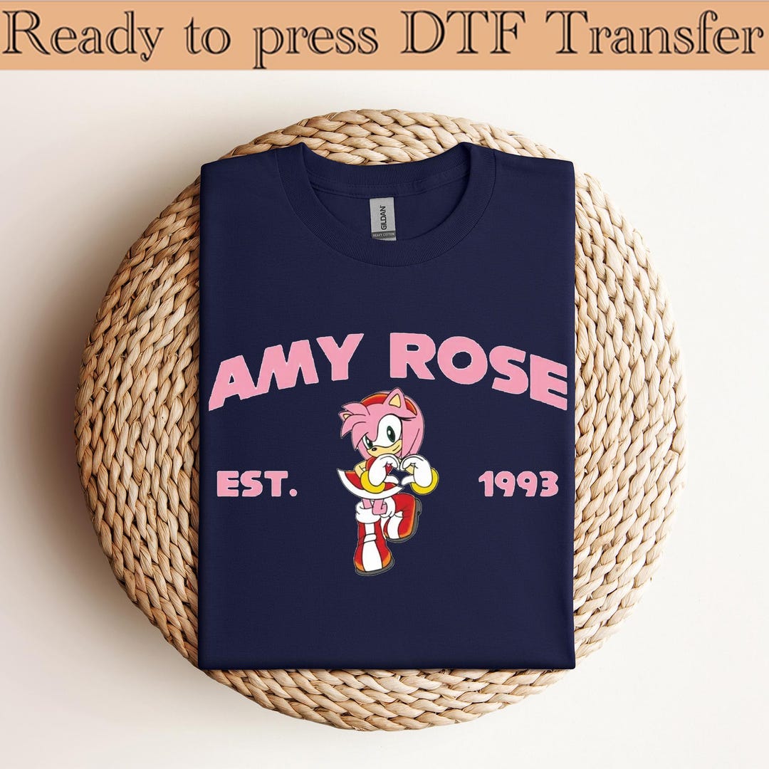Limited Amy Rose Dtf, Sonic the Hedgehog Dtf, Amy Rose Hedgehog Dtf ...