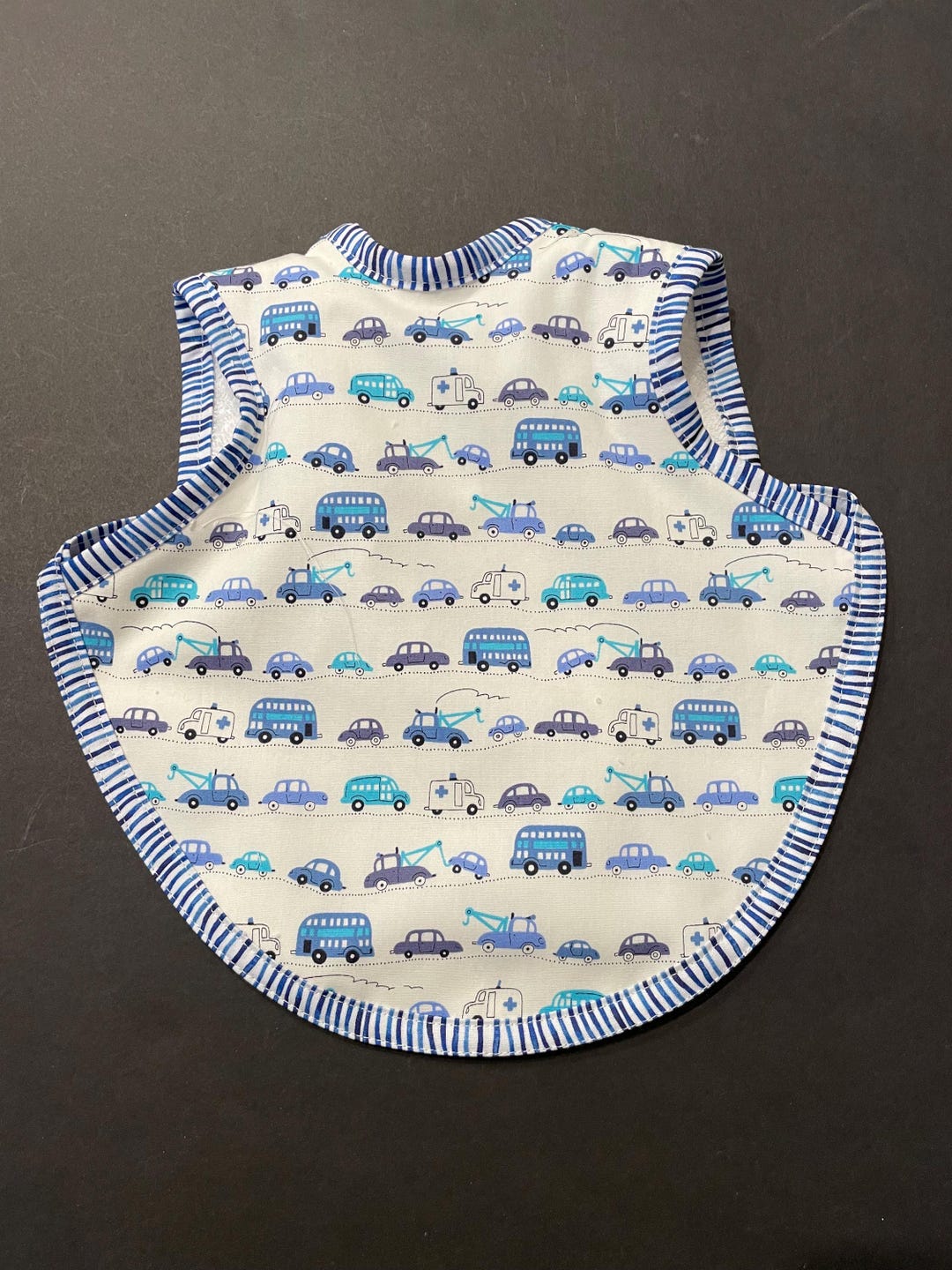 Reversible Baby Bib With Transportation Vehicles, Tie Bib, Bibs - Etsy