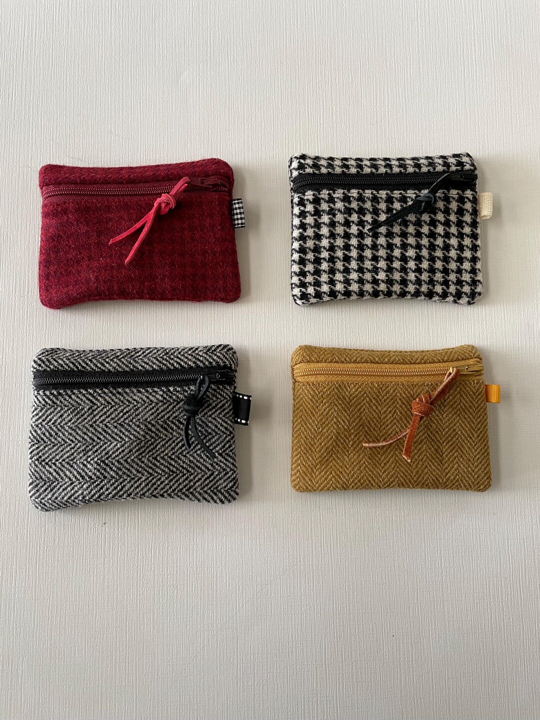 Handmade Wool Zipper Coin Purse | Handmade Gift | Ready to Ship Gift ...