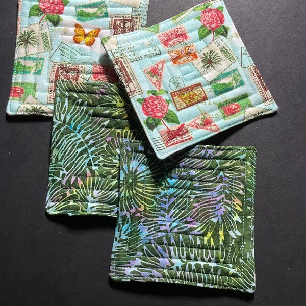 Batik Coasters - Etsy
