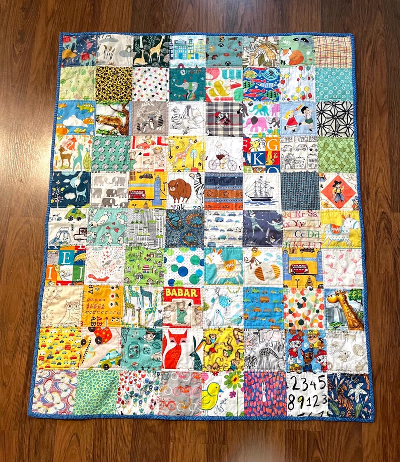 Handmade Eye Spy Quilt| Unique Baby Gifts | Colorful Quilt - Etsy
