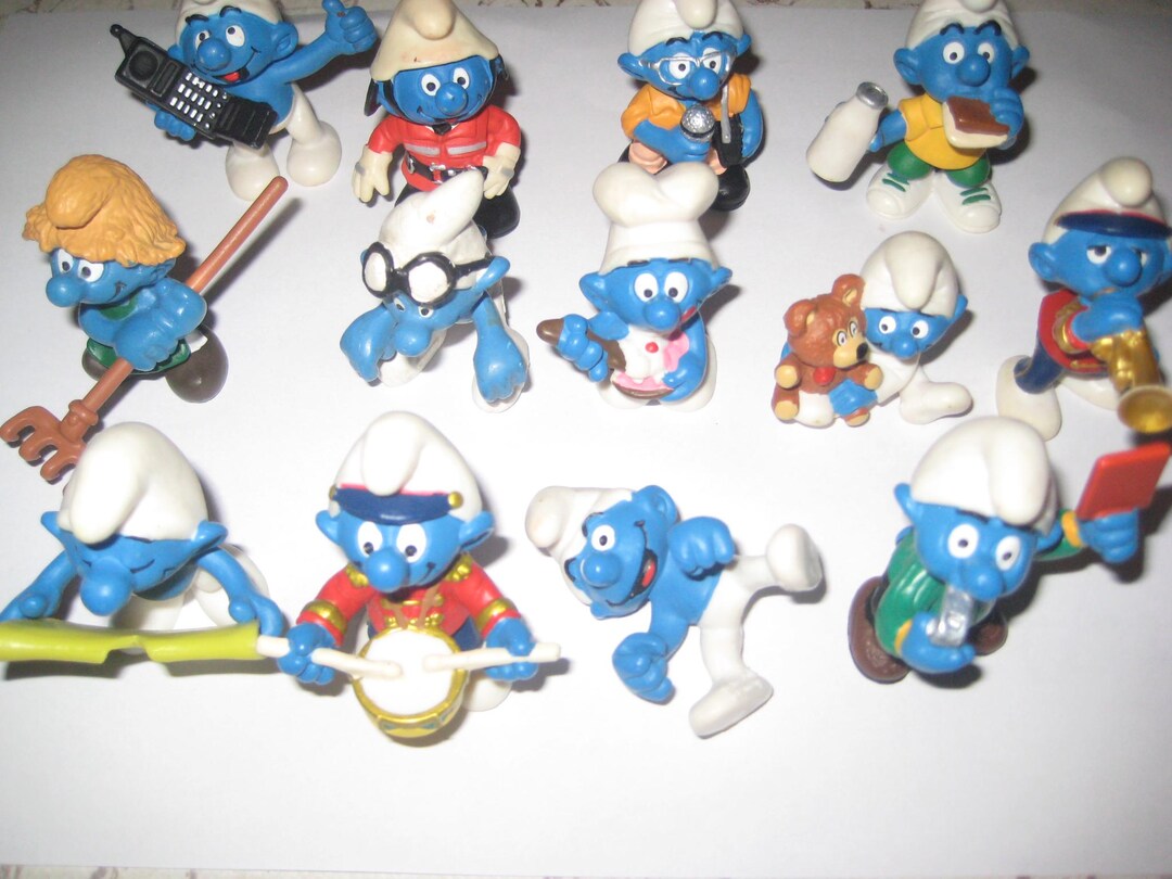 SMURFS Figurines. Rare 1974-2002 - Etsy