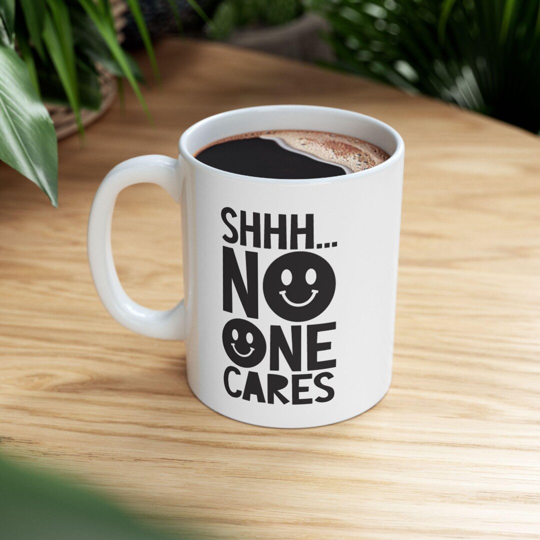 Smiley Face Ceramic Mug, Cute Coffee Cup, Gift for Friends, Morning ...