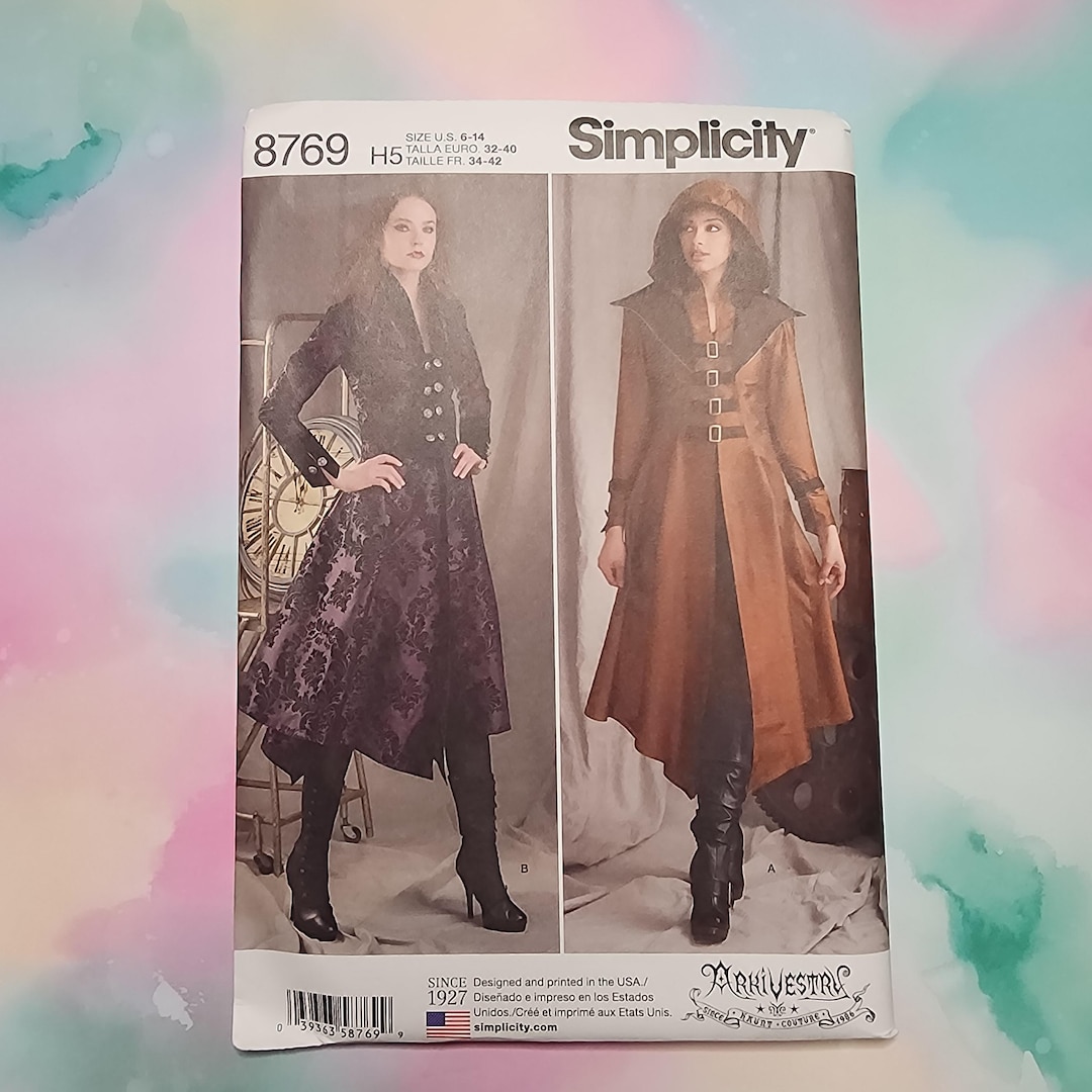 Simplicity 8769 Sewing Pattern Costume Coat - Etsy