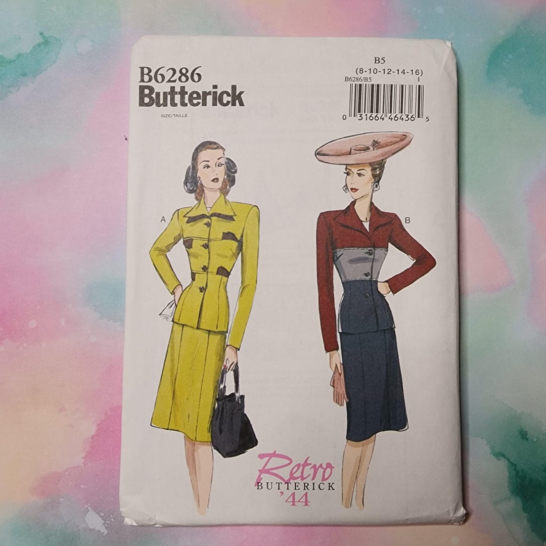 Butterick 1944 Style Dress Sewing Pattern - Etsy