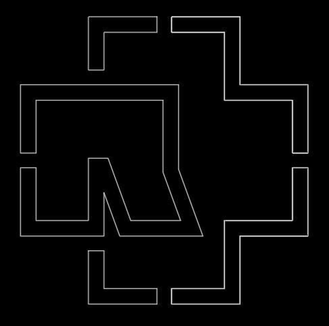 Rammstein Logo Decor .dxf and .svg Files for Cutting/milling - Etsy