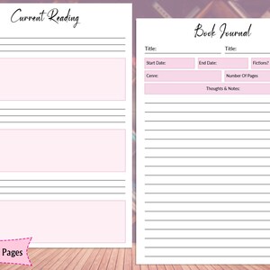 Book Journal Printable 2025, Book Review Printable Bundle,reading ...