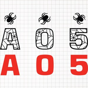 Spider Font SVG: Halloween Alphabet, Spiderweb Letters (cut Files) - Etsy