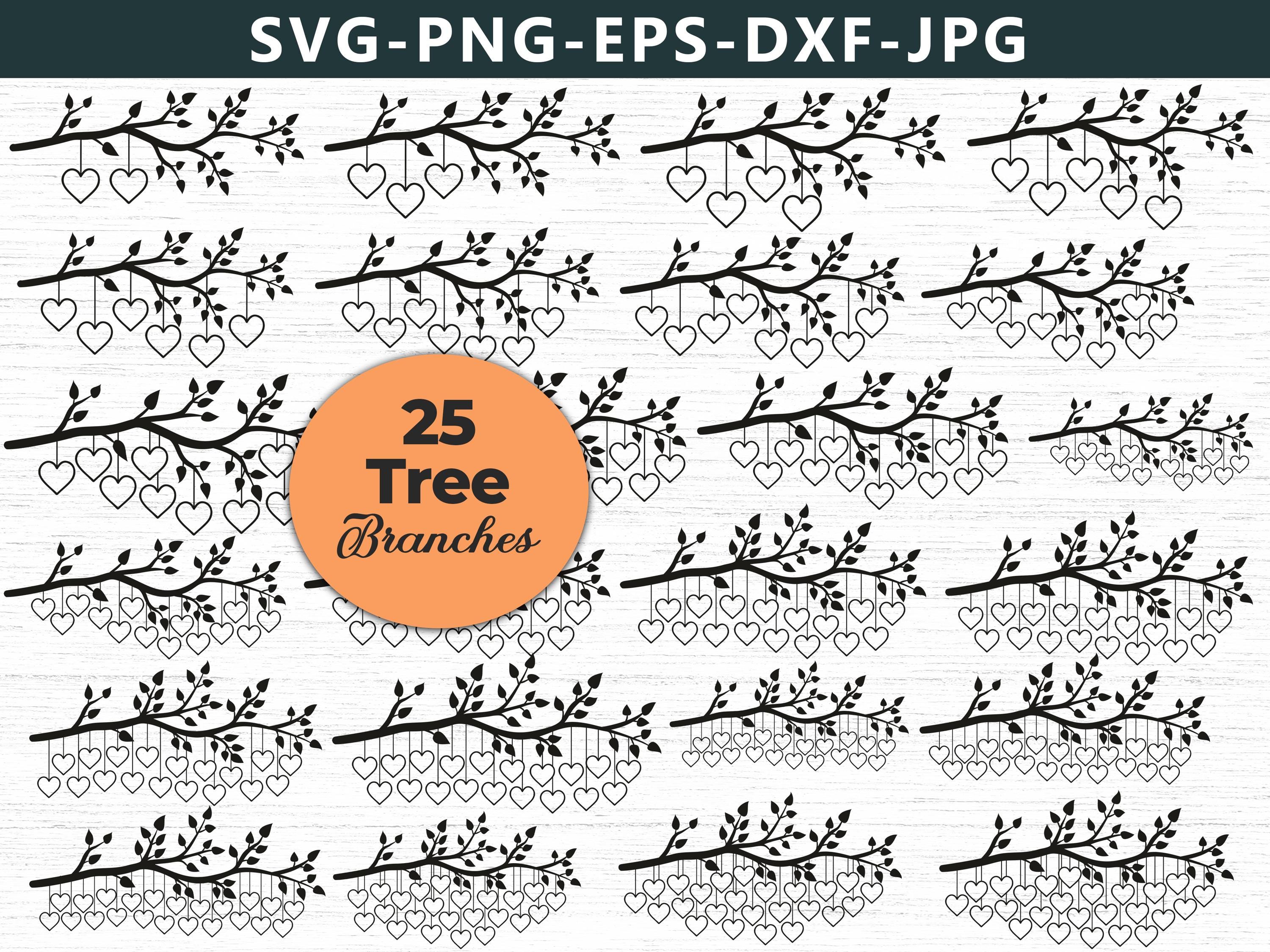 Family Tree Branches SVG Bundle: Genealogy Design (digital Download) - Etsy