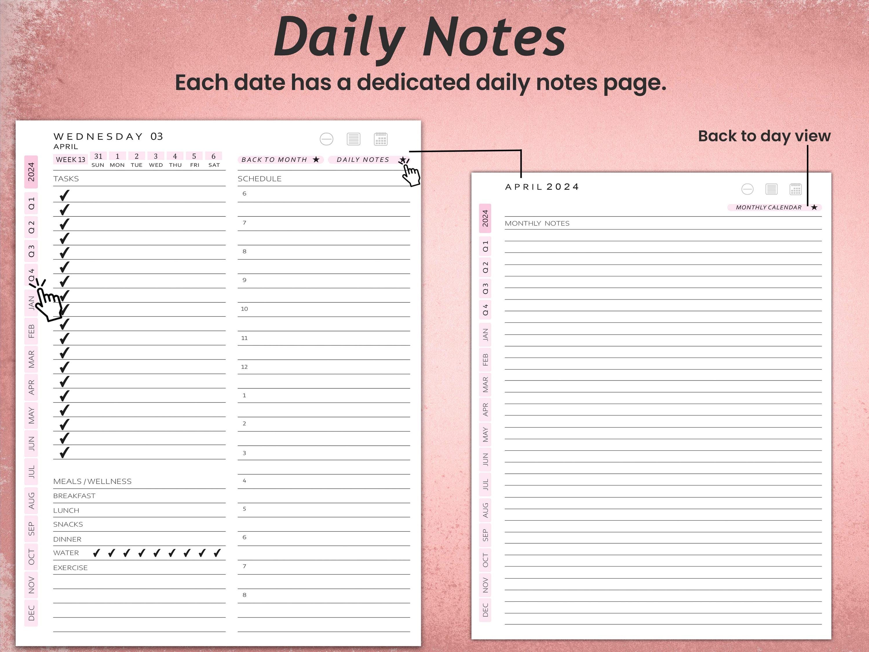 Kindle Scribe Daily Planner Bundle, Kindle Scribe Template, Kindle ...