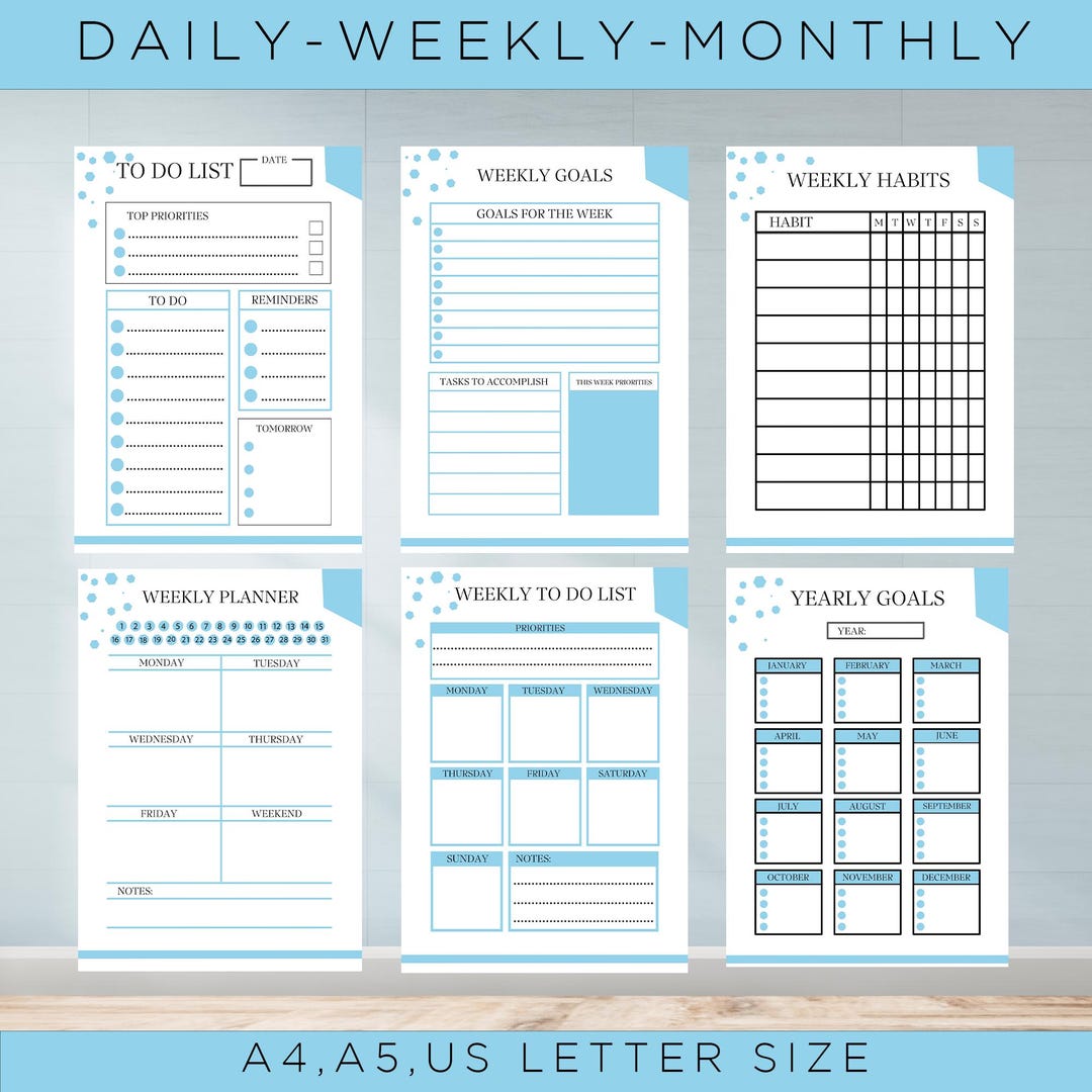 ADHD Planner Adult: Printable Life Organizer (digital Download) - Etsy