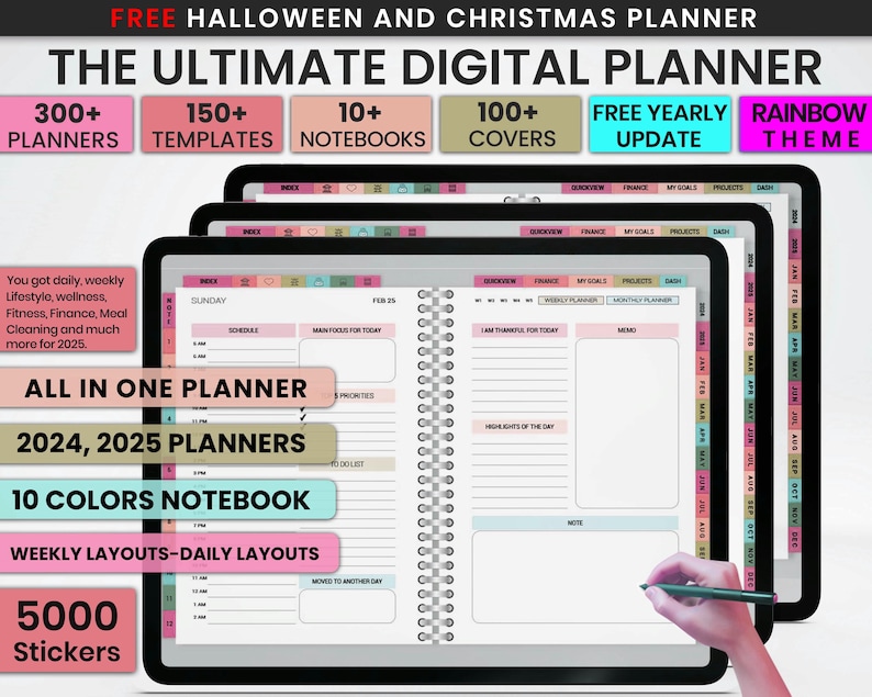 2025 Digital Planner: All-in-one Goodnotes Planner (PDF) - Etsy