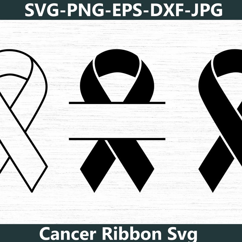 Cancer Ribbon Svg - Etsy