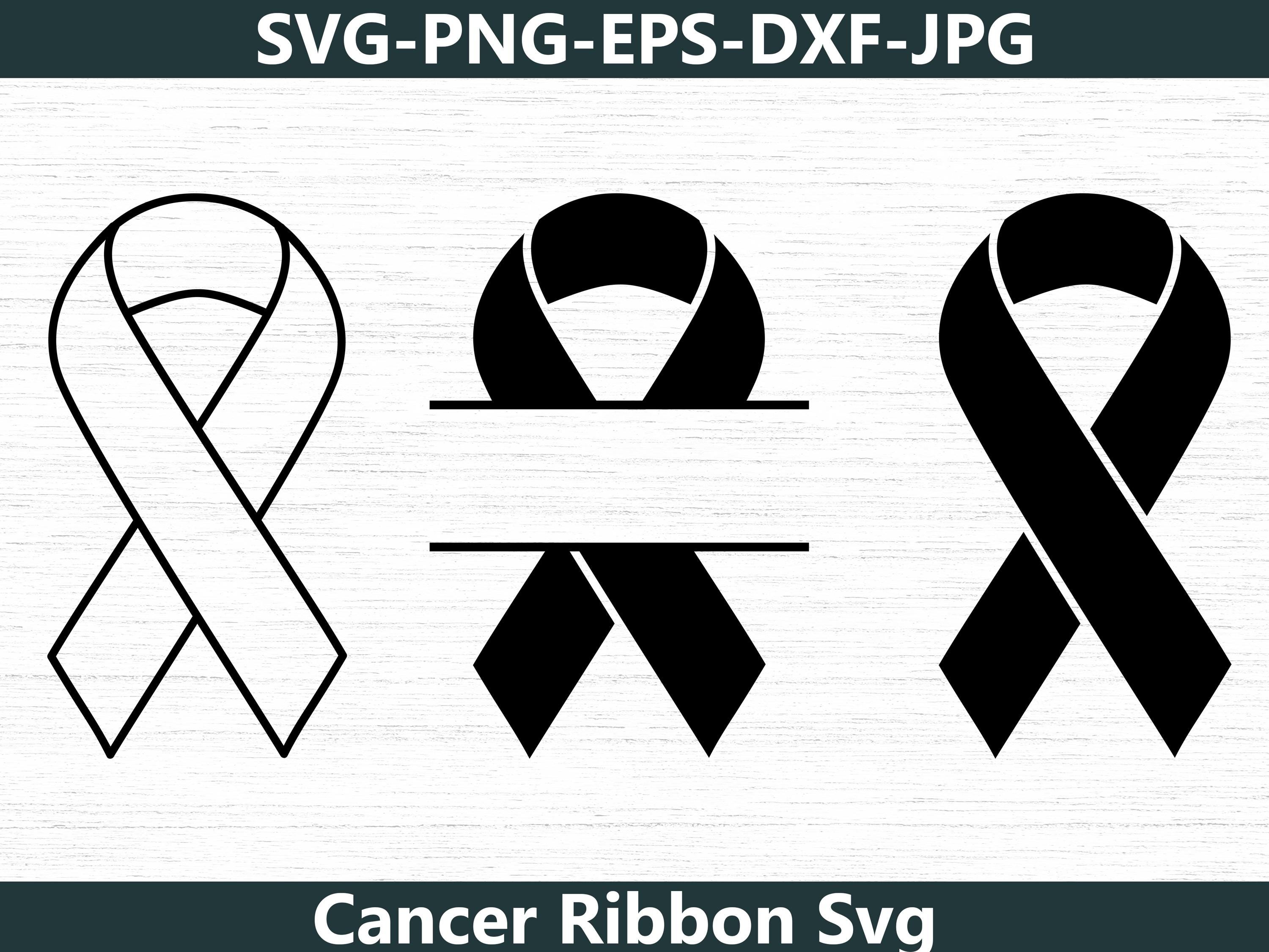 Cancer Ribbon Svg Png, Awareness Ribbon Svg, Ribbon Vector, Cancer ...