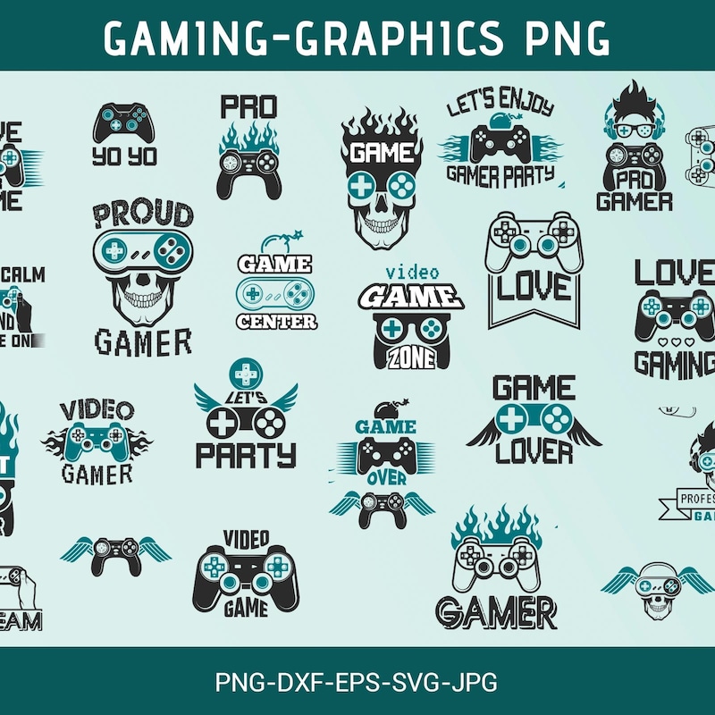 Gaming Svg - Etsy