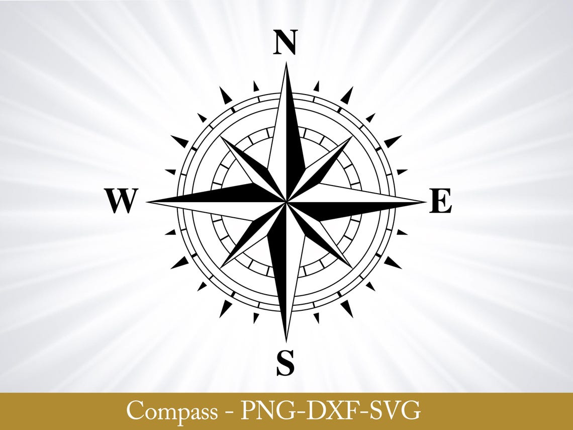 Compass Svg, Compass Svg Tshirt, Nautical Compass, Compass Clipart ...