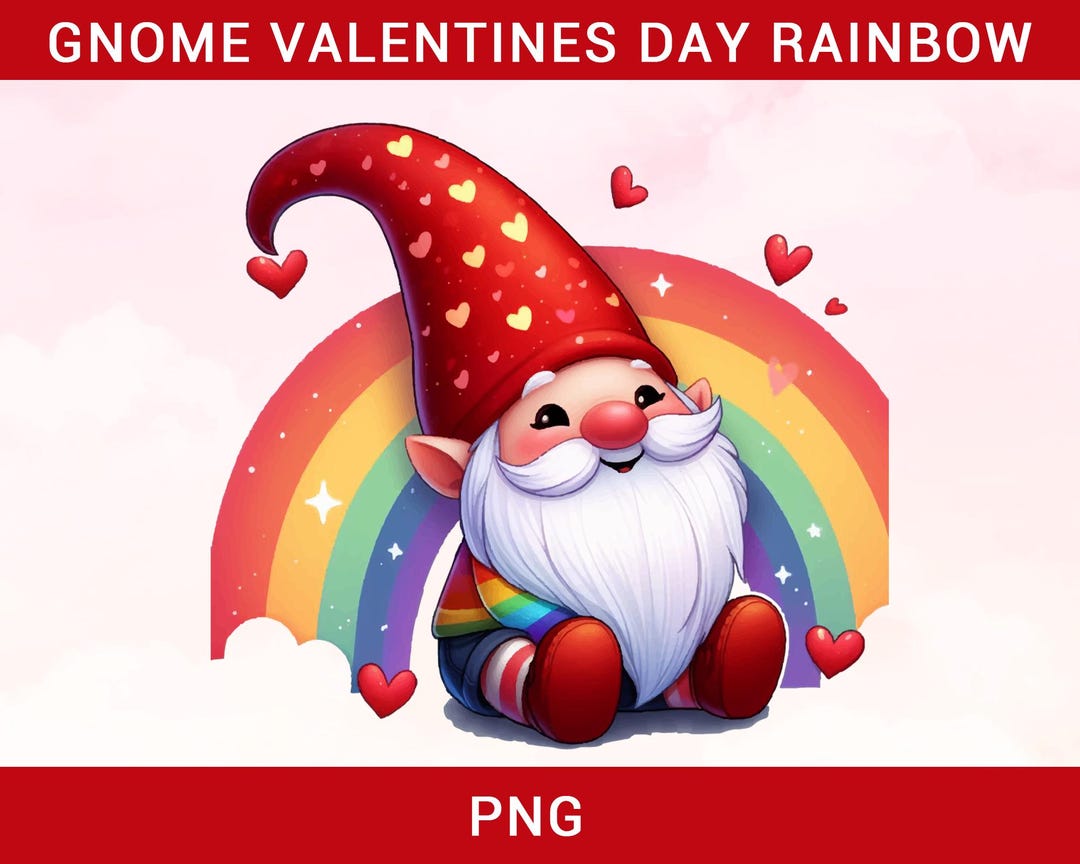 Rainbow Gnome Png, Rainbow Gnome Clipart, Colorful Gnome Clipart ...