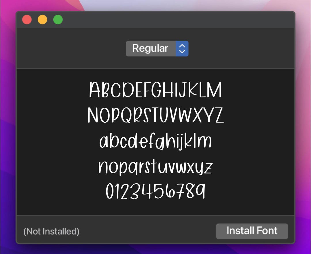 Aries Moon Handwritten Serif Font | Digital Download for Canva ...