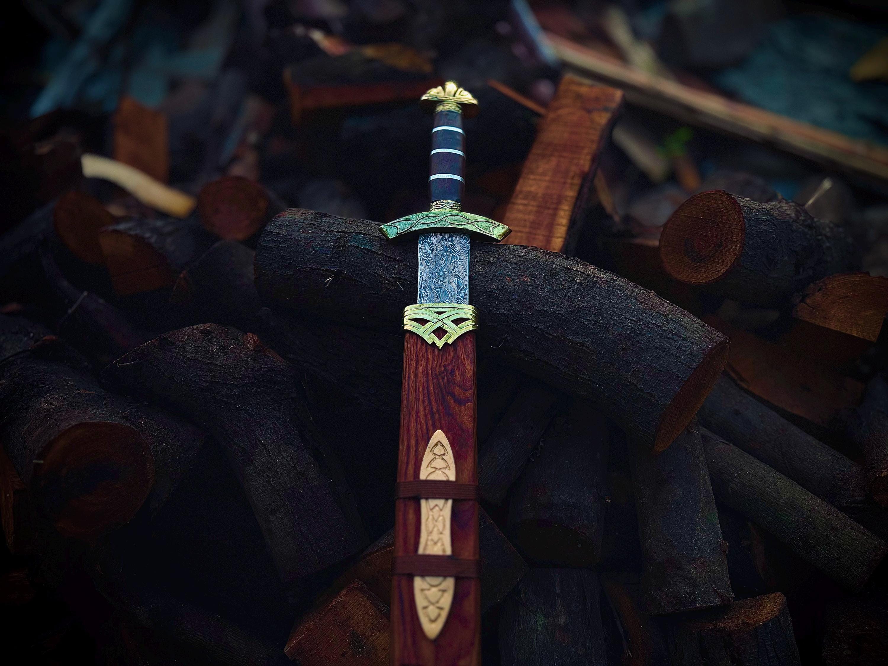 Handmade Viking Sword | Norse Warrior Sword | Damascus Steel Blade ...