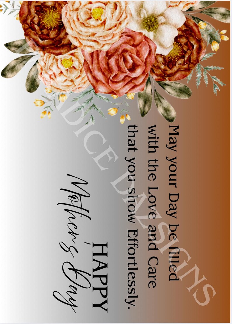 Printable Mother’s Day Cards | 1 Instant Download | Cute & Customizable ...