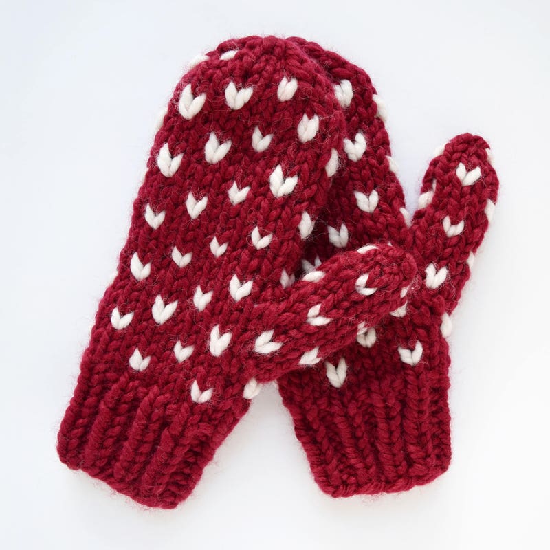 Fair Isle Mittens - Etsy
