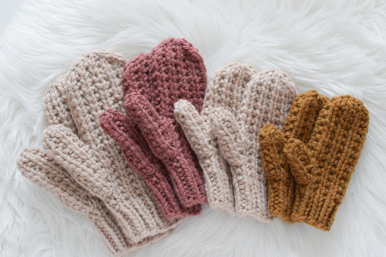 Waffle Knit Mittens Pattern: Child to Adult Sizes (PDF Pattern) - Etsy