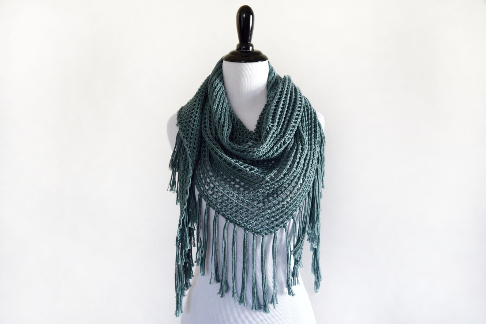 Triangle Scarf Knitting Pattern // Lace Triangle Shawl Pattern - Etsy