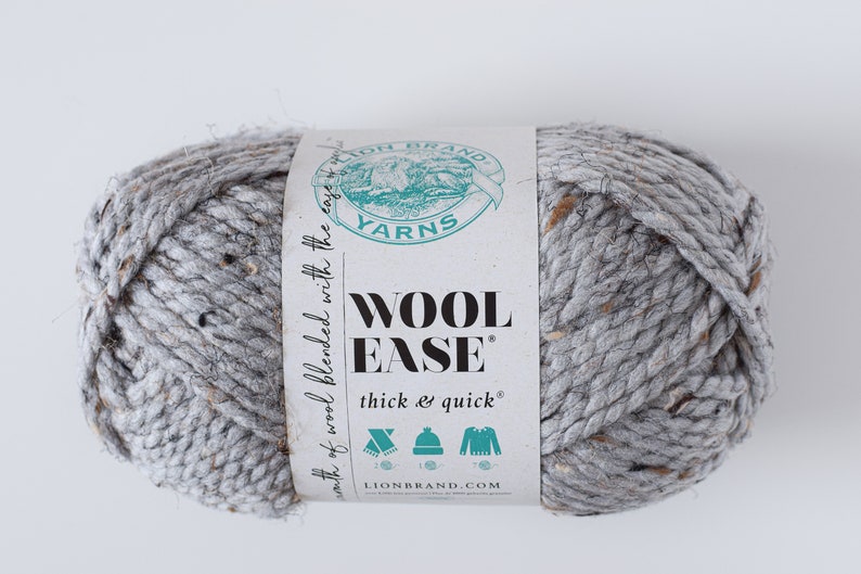 Super Bulky Yarn // Chunky Yarn // Lion Brand Wool Ease Thick and Quick ...
