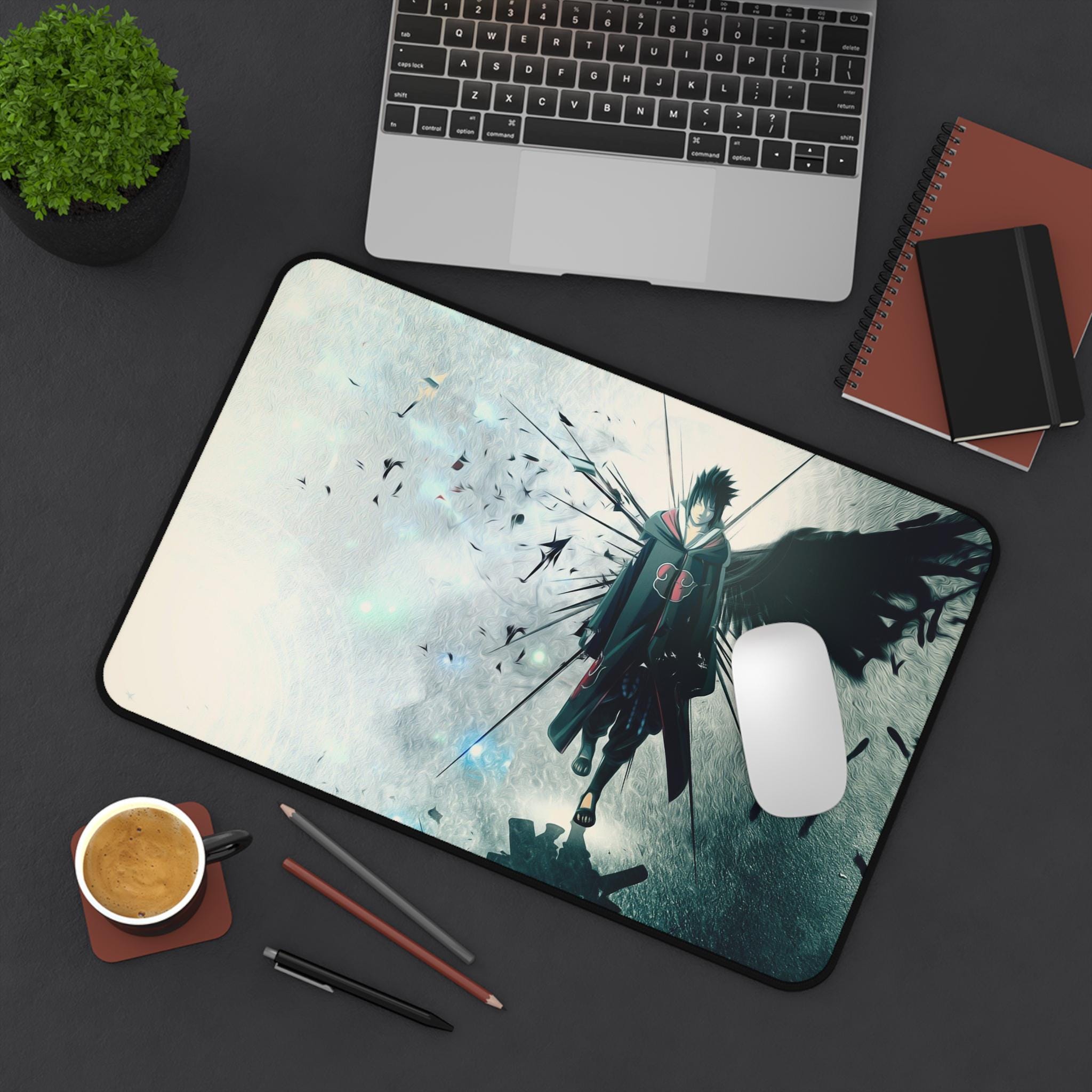 Naruto Sasuke Desk Mat Anime Gaming Desk Pad, Large Mouse Pad for ...